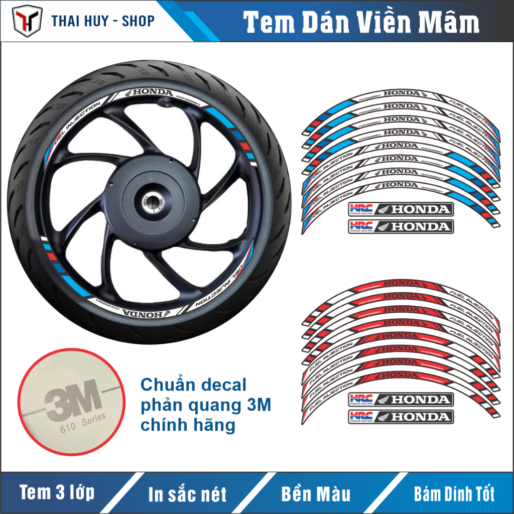 Tem Dán Mâm Xe - Decal Phản Quang 3M Chính Hãng | Shopee Việt Nam