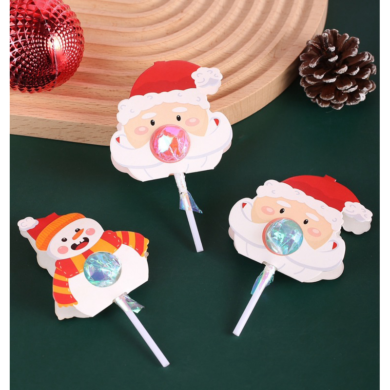 Kẹo mút cắm giấy Giáng Sinh, phụ kiện trang trí quà tặng Noel | Shopee ...