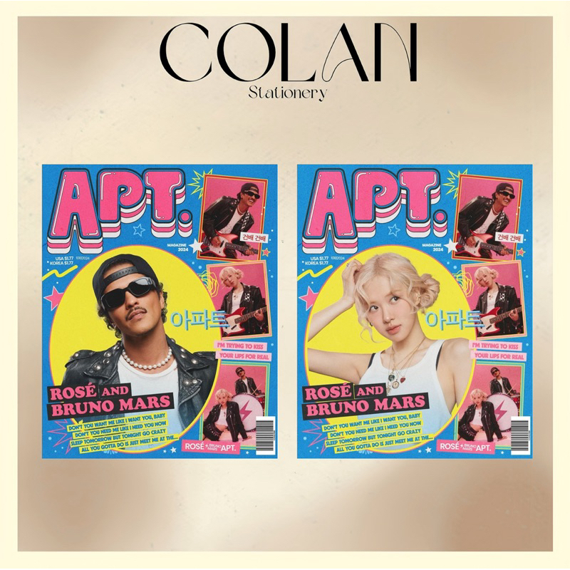 COLAN Sticker | 1 Tấm Hình APT Rose Bruno Mars Kích Thước 10x15cm – Ảnh ...