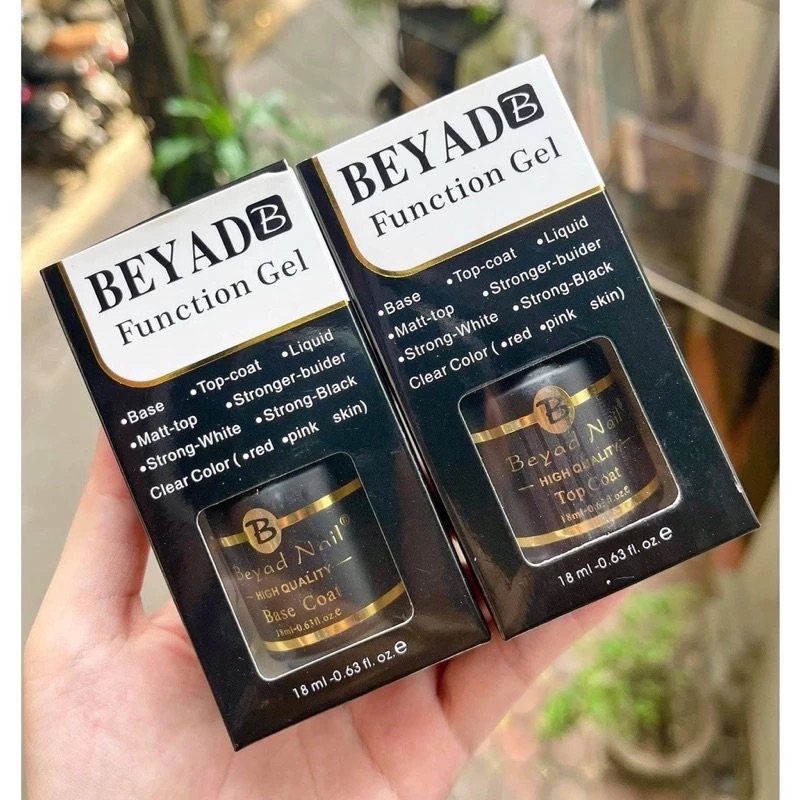 Base top Beyad Nail Mỹ, sơn liên kết beyad, top phủ bóng beyad siêu bền ...