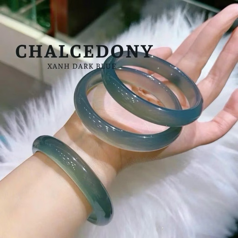 Vòng tay bản liền dark blue ma nao xanh size 53-56mm siêu vip | Shopee ...