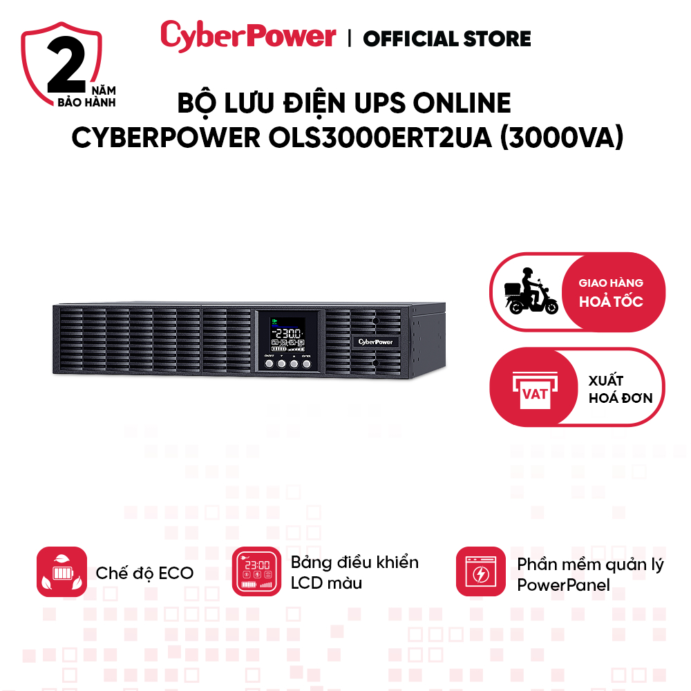 Bộ lưu điện UPS Online CyberPower OLS3000ERT2UA (3000VA) công suất ...
