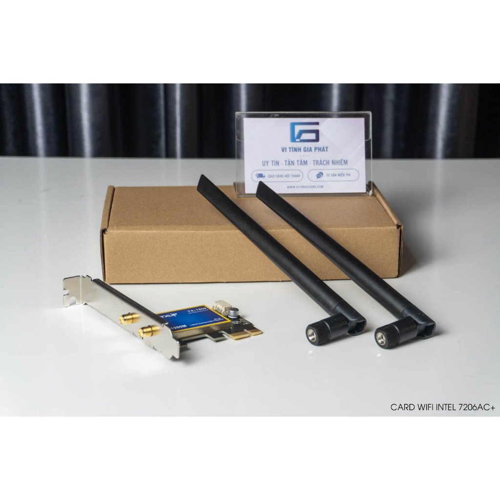 CARD PCI-E WIFI WTXUP TX 1200 ( 2 băng tầng, bluetooth, 2 anten ...