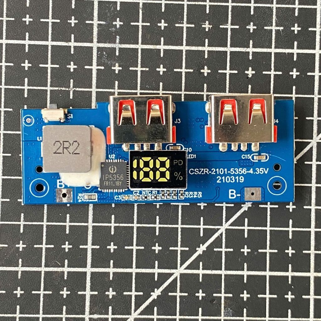 Mạch sạc nhanh QC 2.0/3.0 22.5W có màn hình hiển thị- Chip IP5356 ...
