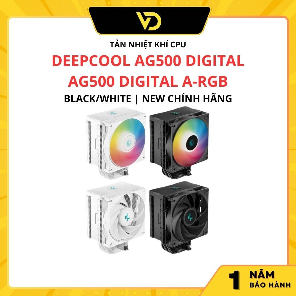 TẢN NHIỆT KHÍ CPU DEEPCOOL AG500 DIGITAL / AG500 DIGITAL A-RGB | Shopee Việt Nam