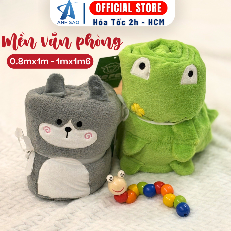 Chăn Mền Ngủ Văn Phòng Nhỏ Gọn Cầm Tay Hình Thú Ánh Sao Mềm Mại Đi Du ...
