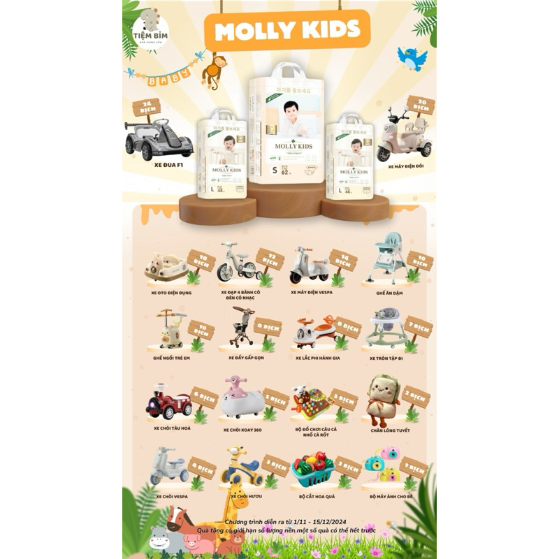 [QUÀ TẶNG] Tã/bỉm Molly Kids - Tã bỉm organic siêu mềm, thấm hút cực ...