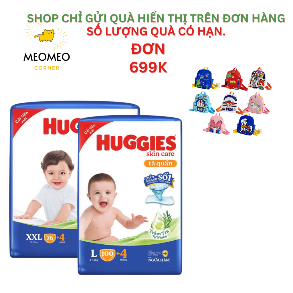 [Mega Jumbo] Tã quần Huggies Skin Care Tràm Trà Tự Nhiên bỉm QUẦN ...