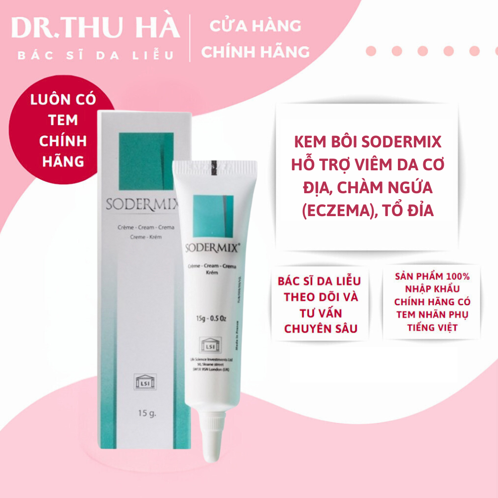 Hàng công ty-Kem Bôi Sodermix Hỗ Trợ Viêm Da Cơ Địa, Chàm Ngứa (Eczema ...