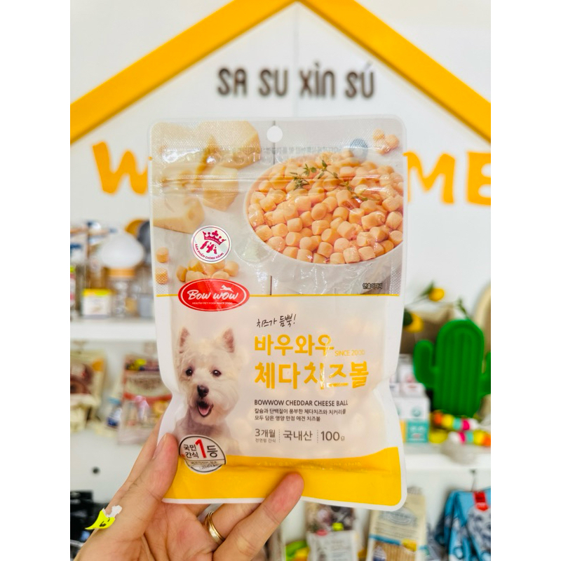 Snack viên phô mai cho chó Bowwow 100g | Shopee Việt Nam