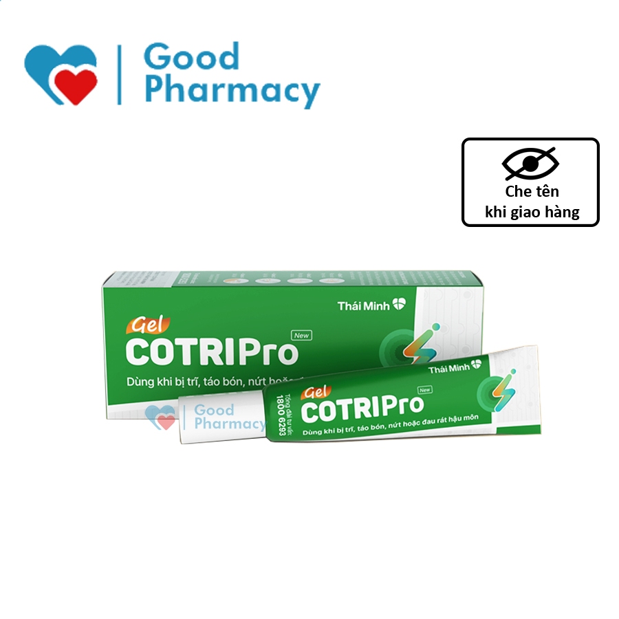 [CHÍNH HÃNG] Gel bôi trĩ Cotripro giúp co trĩ, giảm đau, ngứa rát, nứt ...