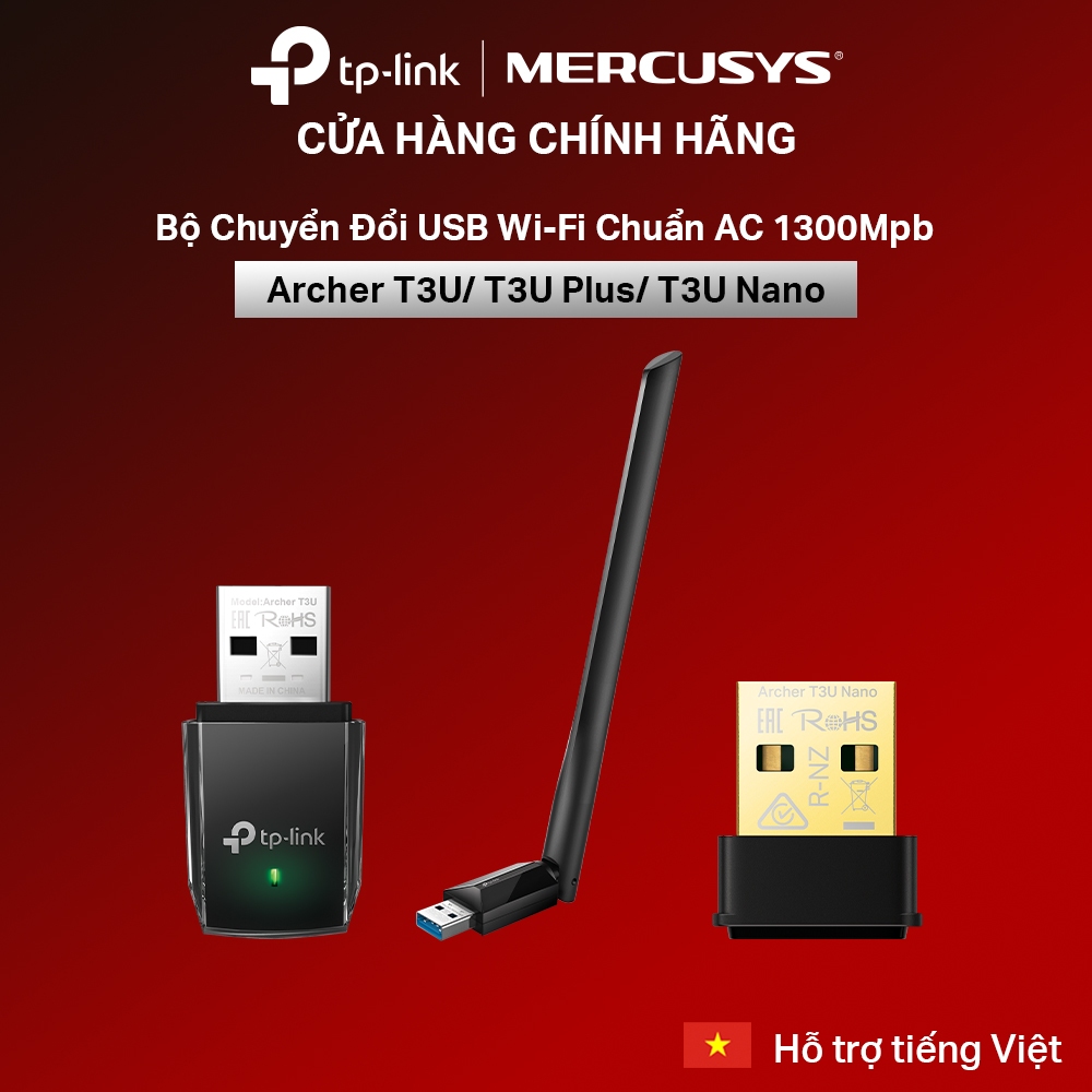 Bộ Chuyển Đổi USB Wifi TP-Link Archer T3U / T3U Plus / T3U Nano Chuẩn ...