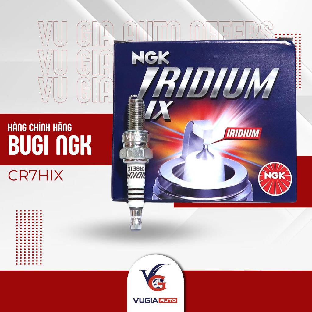 Bugi NGK IRIDIUM CR7HIX CHÂN NGẮN [HÀNG CHÍNH HÃNG] CHO DREAM, WAVE ...