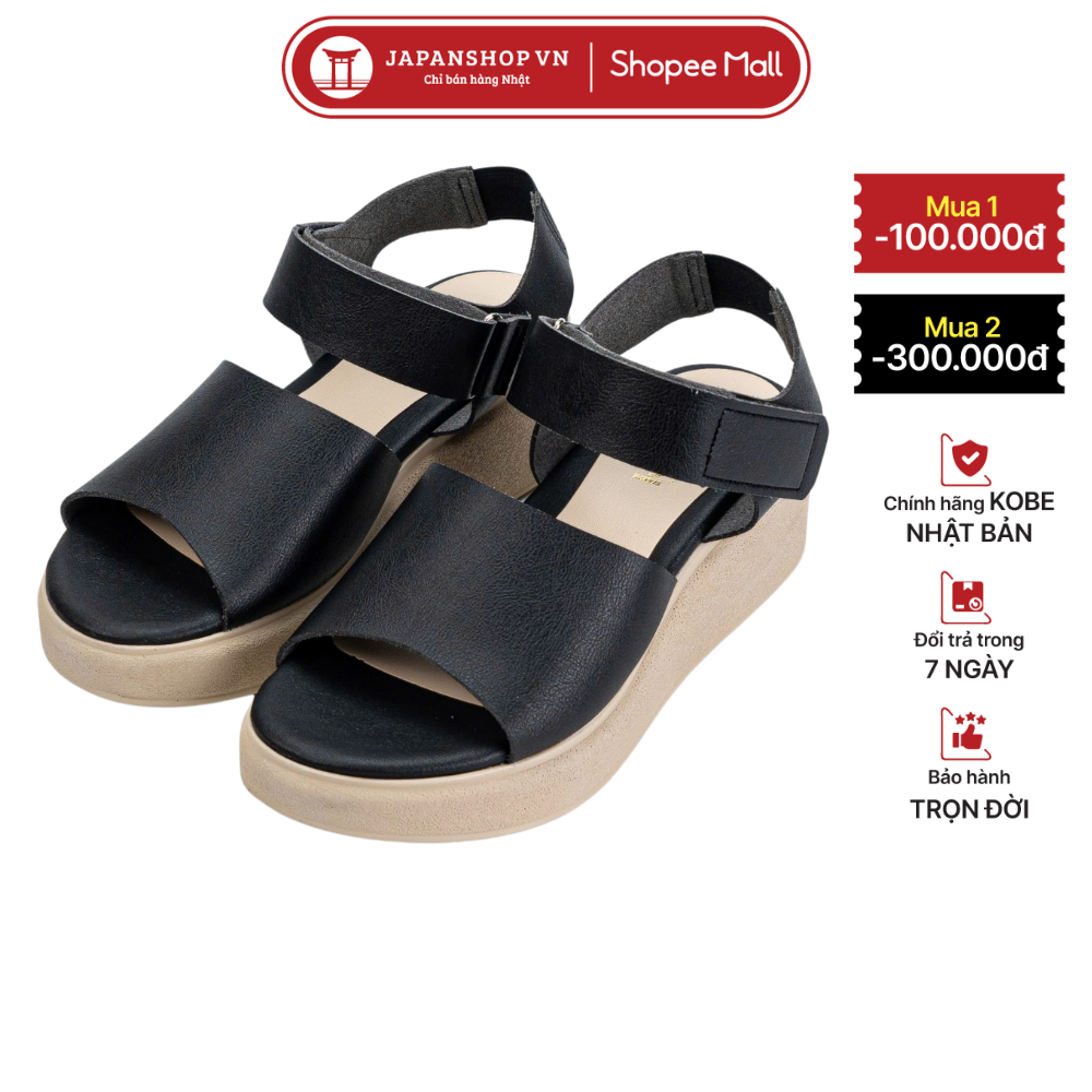 Sandal đế xuồng KOSU 5,5cm, sandan quai dán, chống trơn trượt, thấm ...