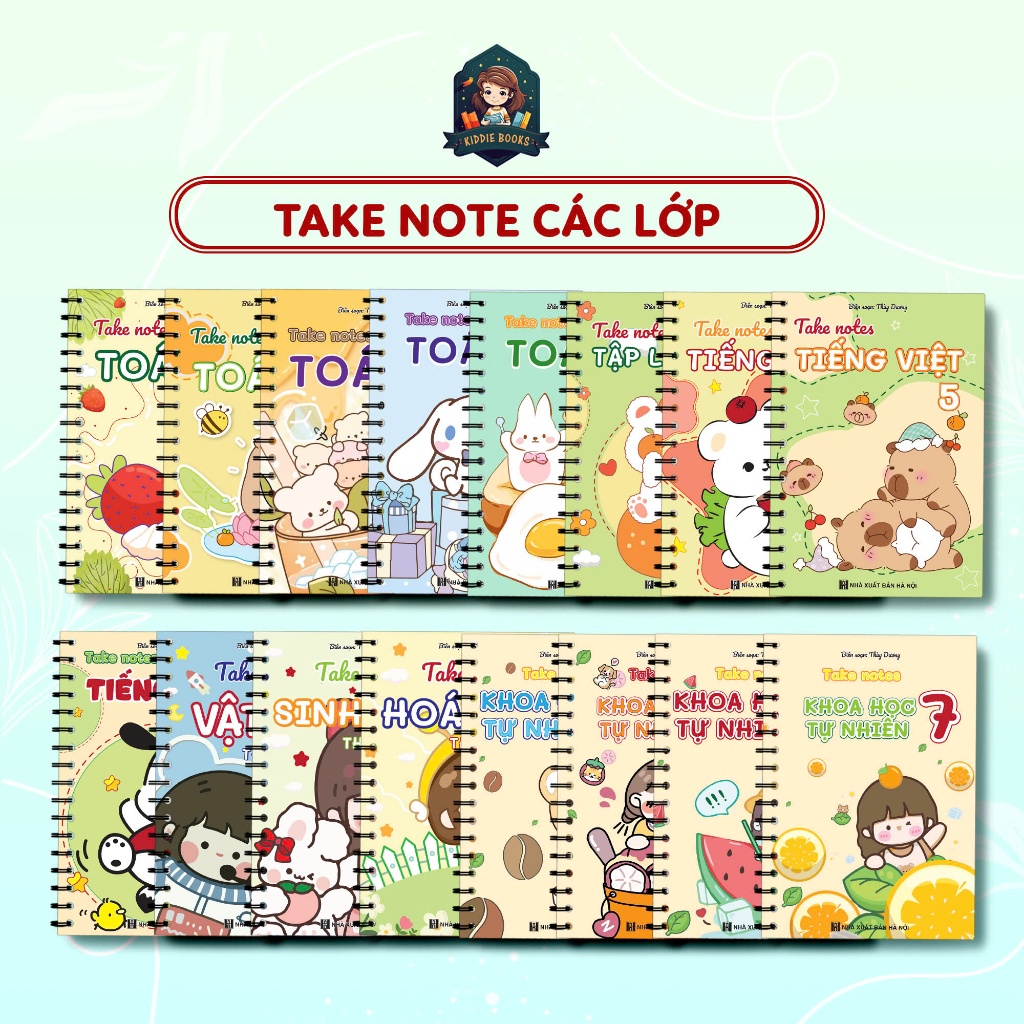 Sách - Take notes Các Lớp Toán, Ngữ Văn, Tiếng Anh, Khoa Học Tự Nhiên ...