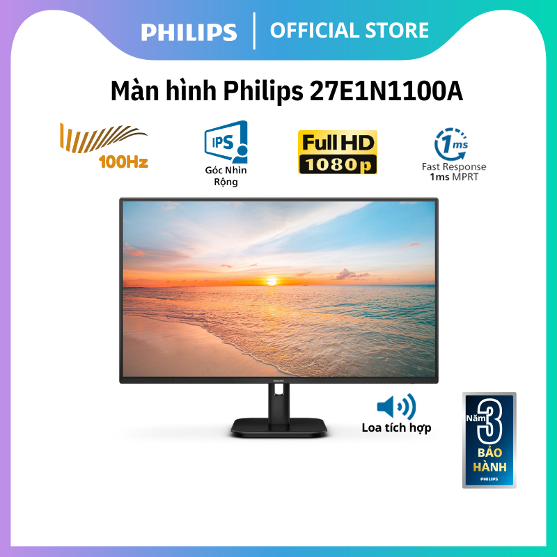 Màn Hình LCD Philips 27E1N1100A 27" FHD IPS 100Hz/Audio - Chính Hãng ...