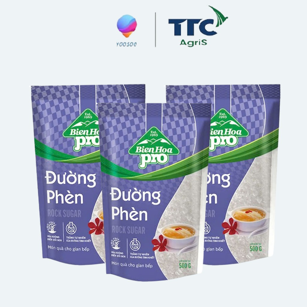 Combo 3 Đường Phèn Biên Hòa Pro 500 Gram - YOOSOO MALL | Shopee Việt Nam