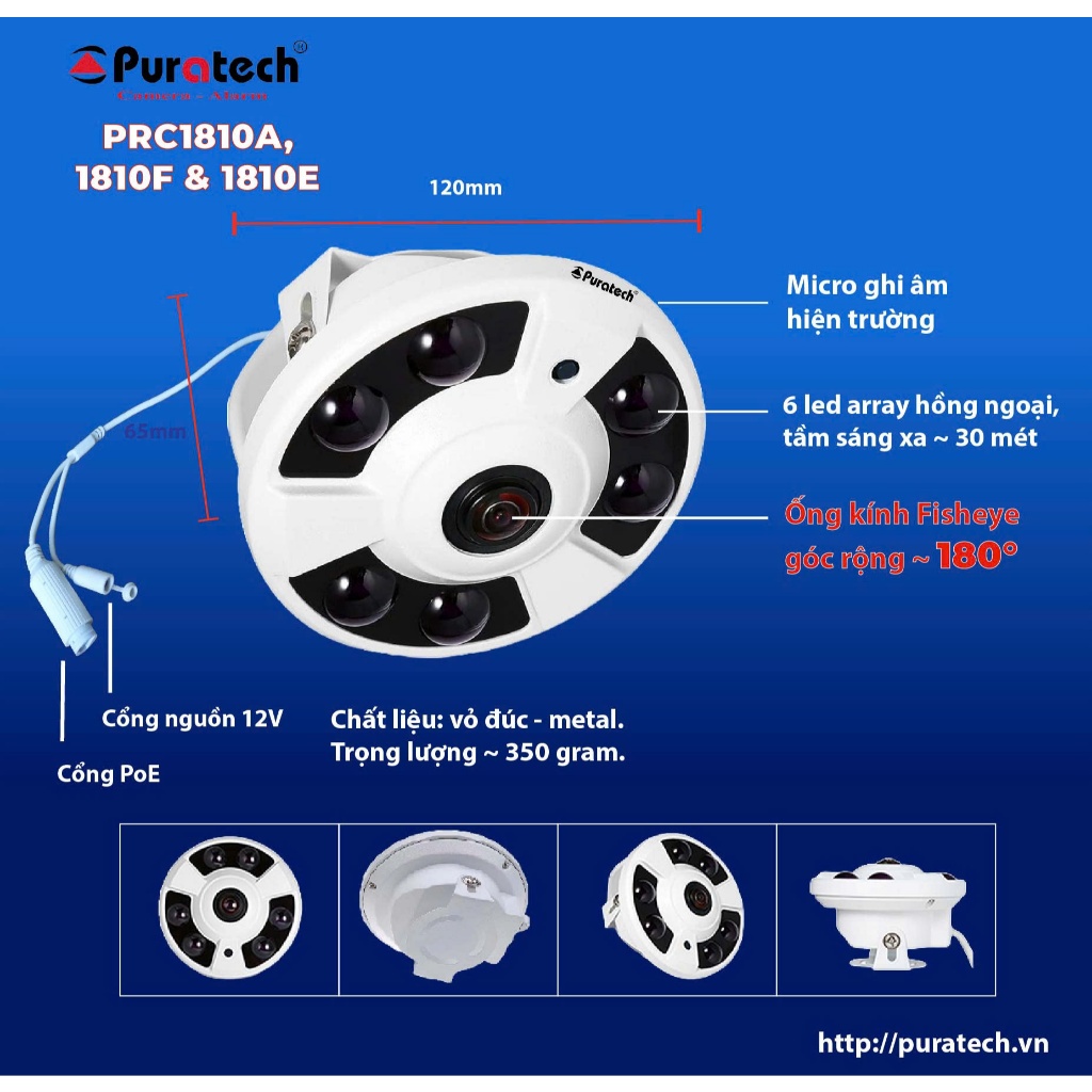 Camera Puratech góc rộng PRC-1810 | Shopee Việt Nam