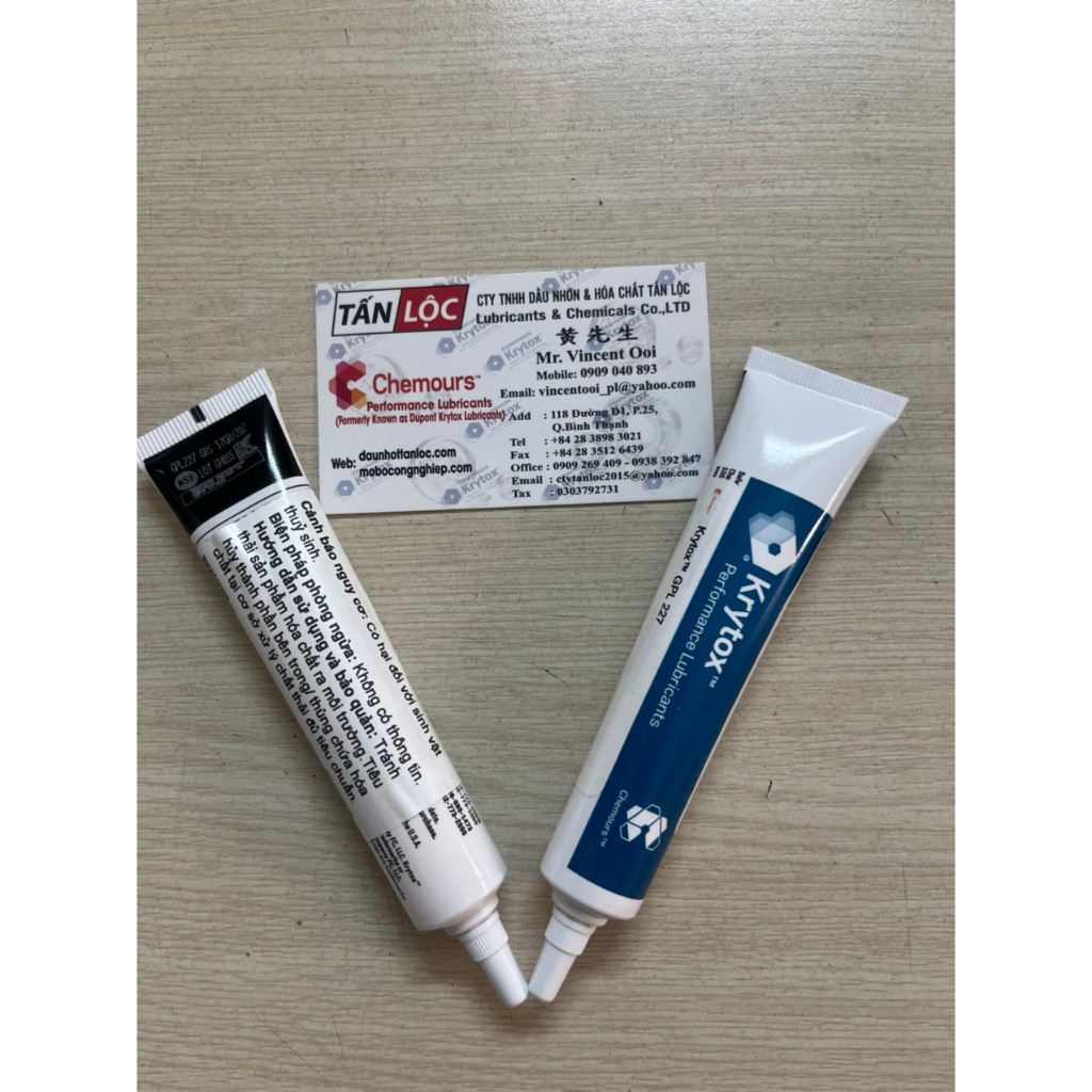 KRYTOX GPL 227 DẠNG TUÝP , NHỎ GỌN DỄ BÔI TRƠN VÀO MÁY MÓC CÔNG NGHIỆP ...