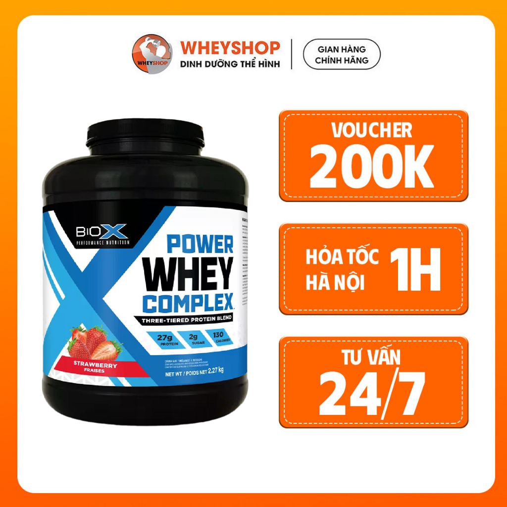Sữa dinh dưỡng hỗ trợ phát triển cơ Power Whey Complex BioX 5lbs ...