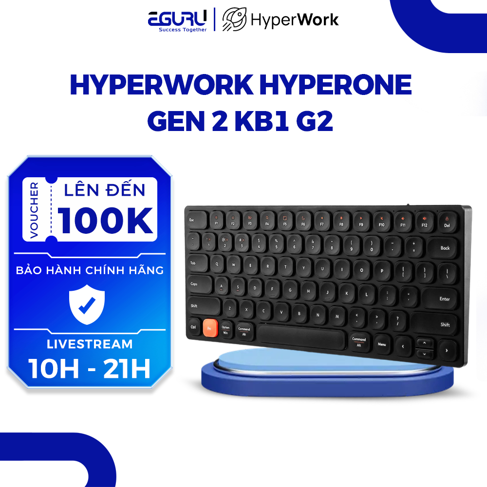 Bàn phím không dây HyperWork HyperOne Gen 2 KB1 G2 | Chính hãng Bảo hành 12 tháng | Shopee Việt Nam