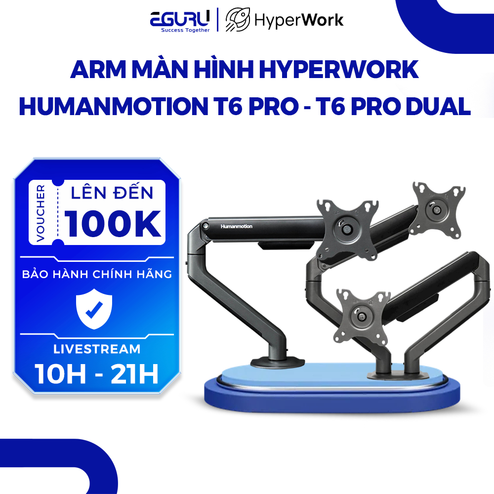 ARM màn hình | Giá treo màn hình Human Motion T6 Pro - T6 Pro Dual ...