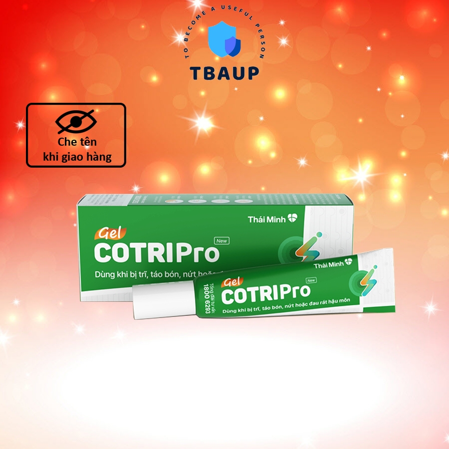 [CHÍNH HÃNG] Cotripro Gel bôi trĩ giúp co búi trĩ, giảm đau, ngứa rát ...