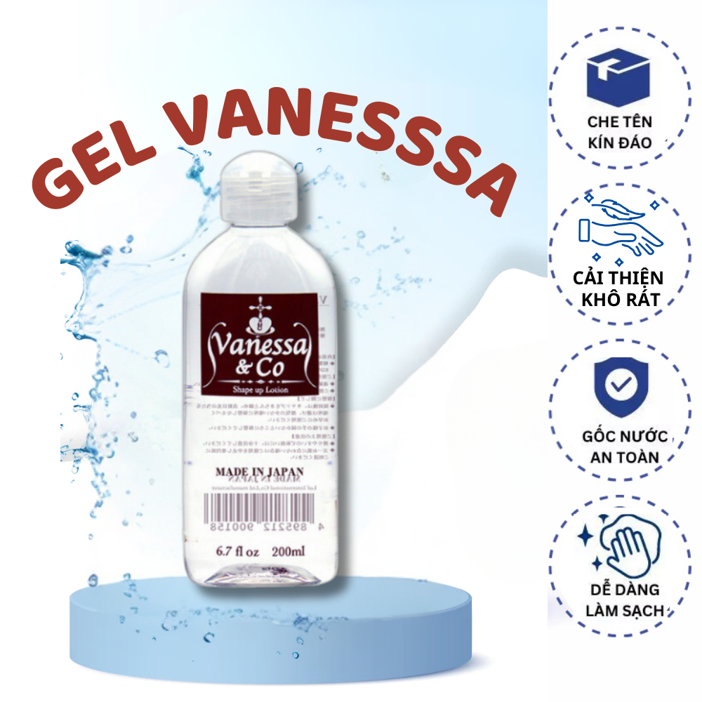 Gel Bôi Trơn Nhật Bản Trong Suốt Vanessa & Co 200ml tặng kèm vòi bơm ...