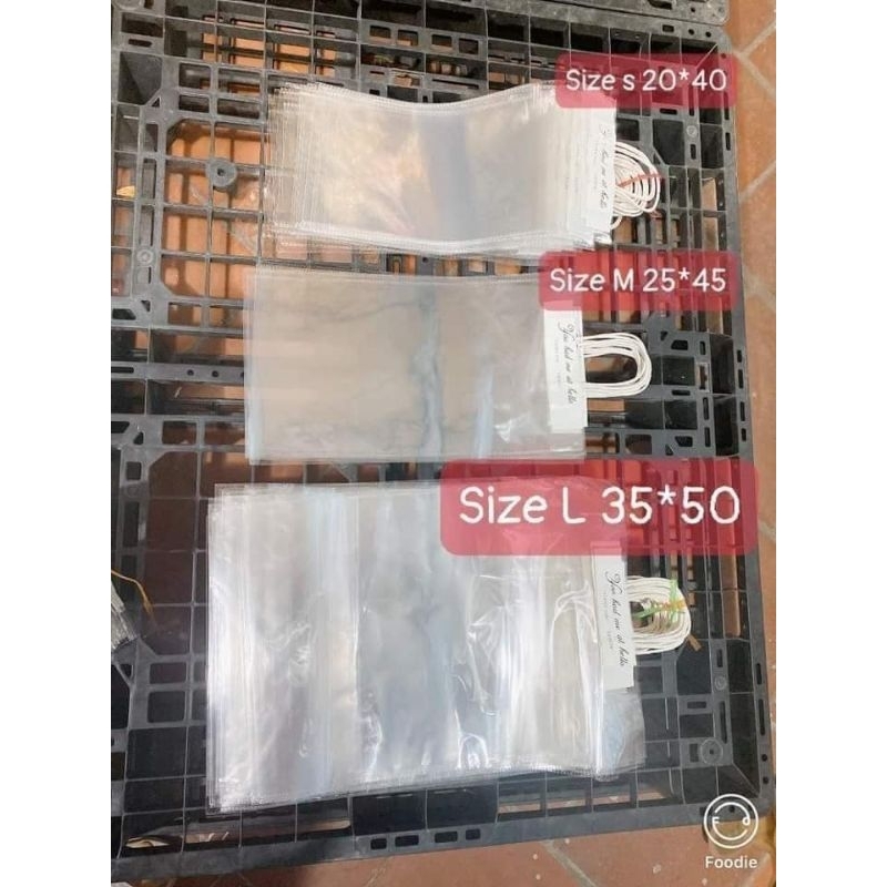 TÚI ĐỰNG HOA TRONG SUỐT. COMBO 100 túi S, M, L. Túi quà 25x30 | Shopee ...