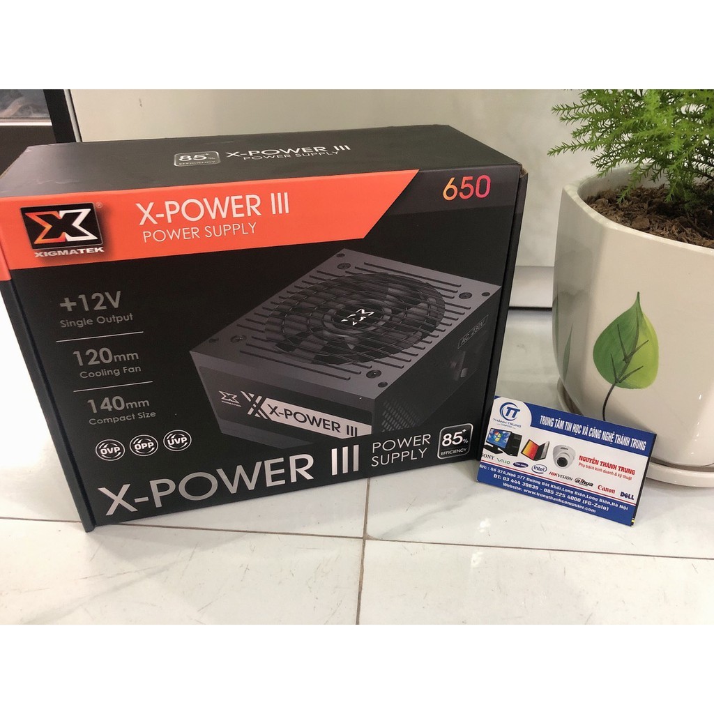 Nguồn máy tính XIGMATEK X-POWER III X650 600W - Mới Bảo hành 36 Tháng ...