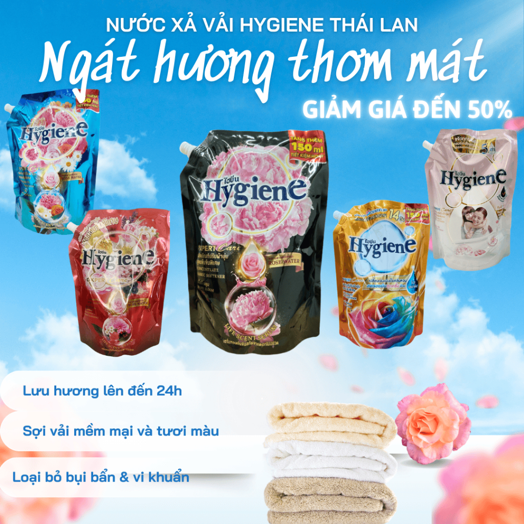 Nước Xả Vải Đậm Đặc Hygiene Expert Care Hương Hoa Mẫu Đơn 1150ml Thái Lan | Shopee Việt Nam