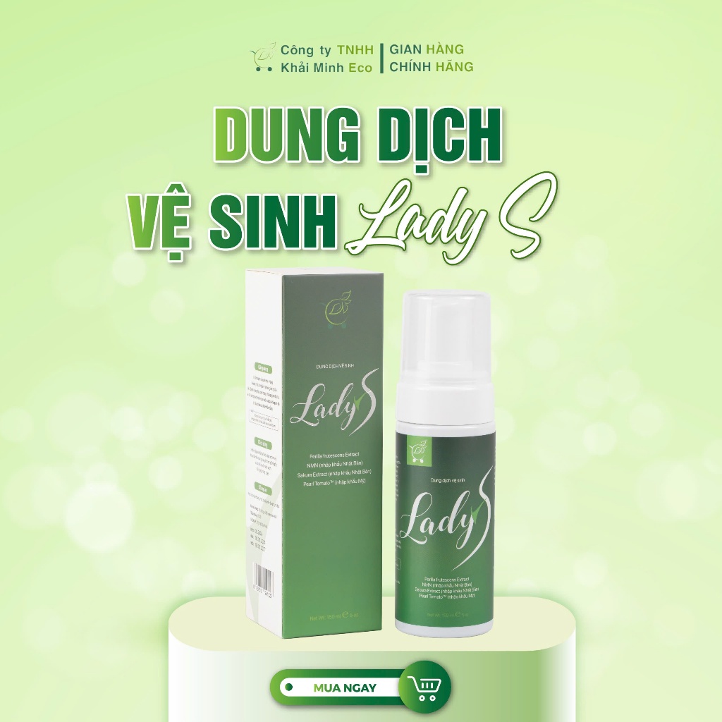 Lady S - Dung Dịch Vệ Sinh Thuần Chay 150ml - Khải Minh Eco | Shopee ...