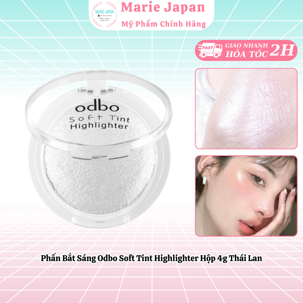 Phấn bắt sáng Odbo Soft Tint Highlighter hộp 4g Thái Lan | Shopee Việt Nam