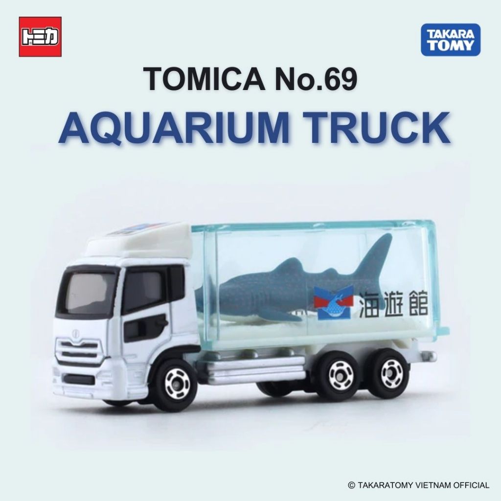 Xe tải đông lạnh mô hình Tomica No.69 Aquarium Truck Fullbox Chính Hãng ...