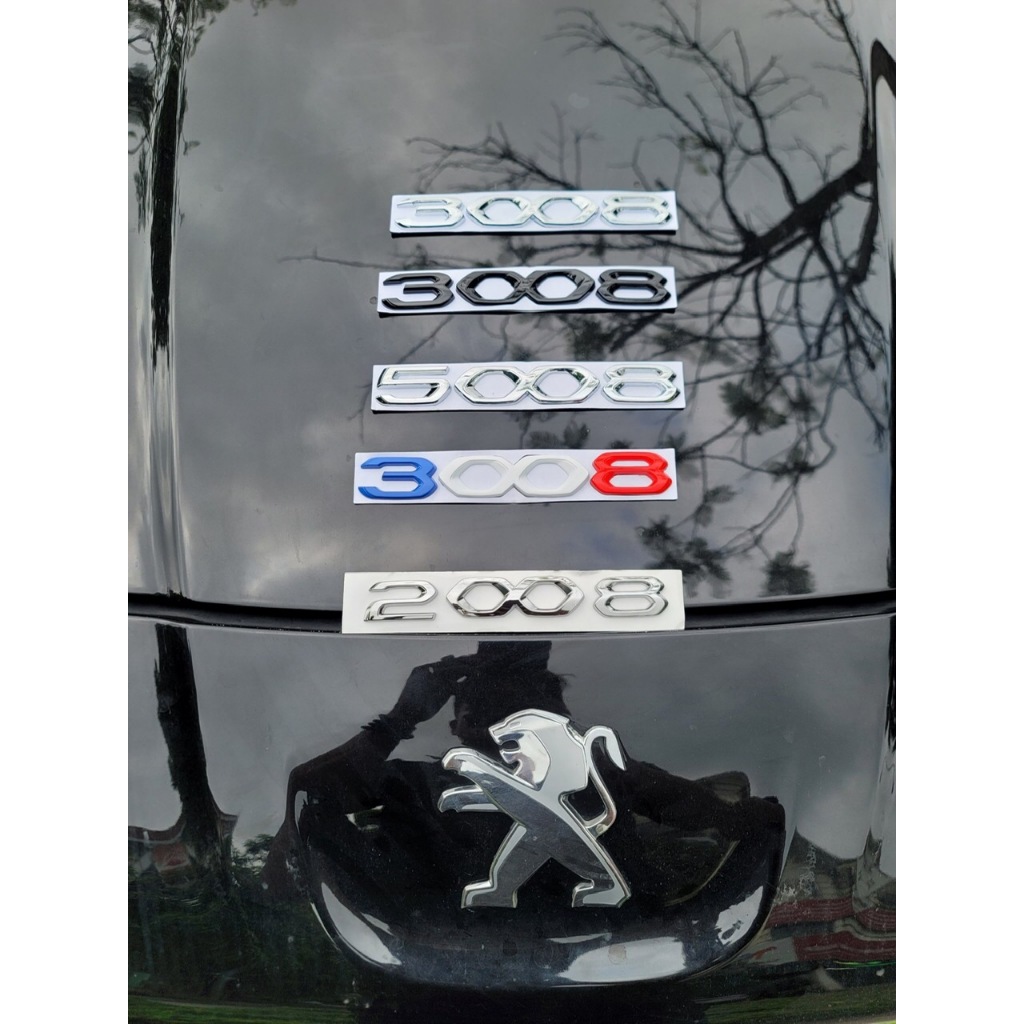 Logo chữ số xe Peugeot 2008 Peugeot 3008 Peugeot 5008, logo chữ số ...