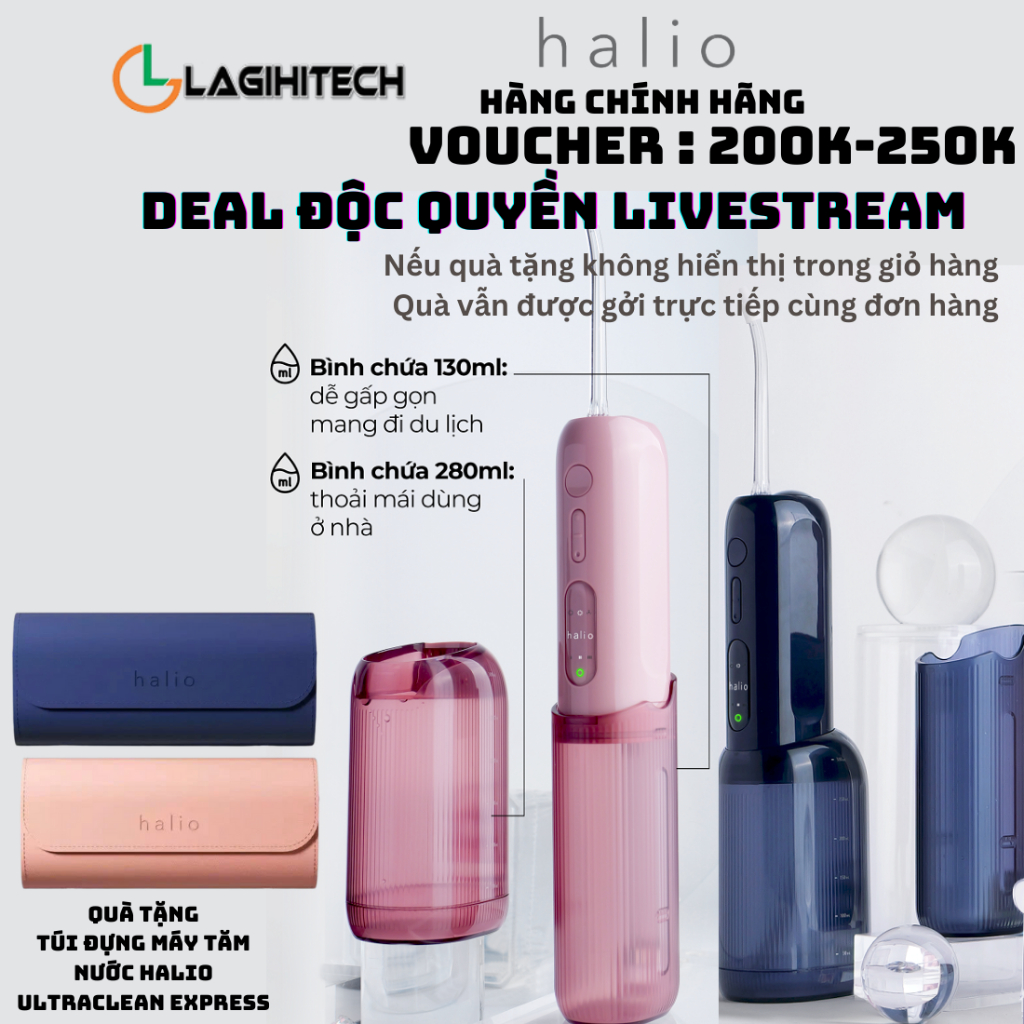 [LIVE] Máy Tăm Nước 2 Bình Thay Thế Halio UltraClean Express Hydro ...