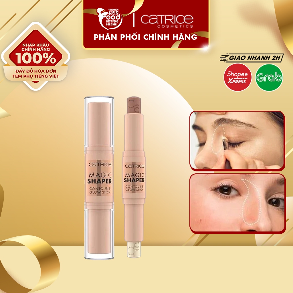 Bút tạo khối và bắt sáng Catrice Magic Shaper Contour & Glow Stick 9g ...