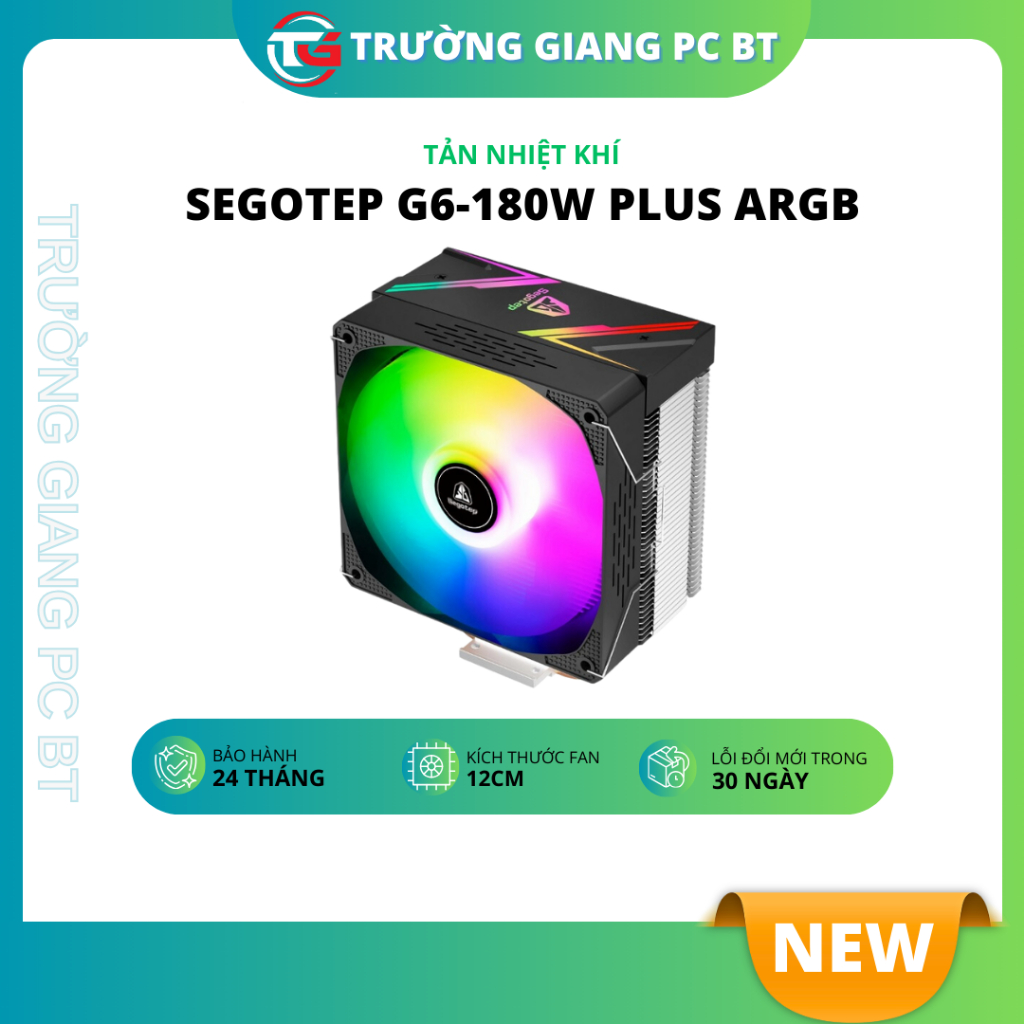 Tản nhiệt khí SEGOTEP G6-180W Plus ARGB (Socket Intel & AMD) - new bảo ...