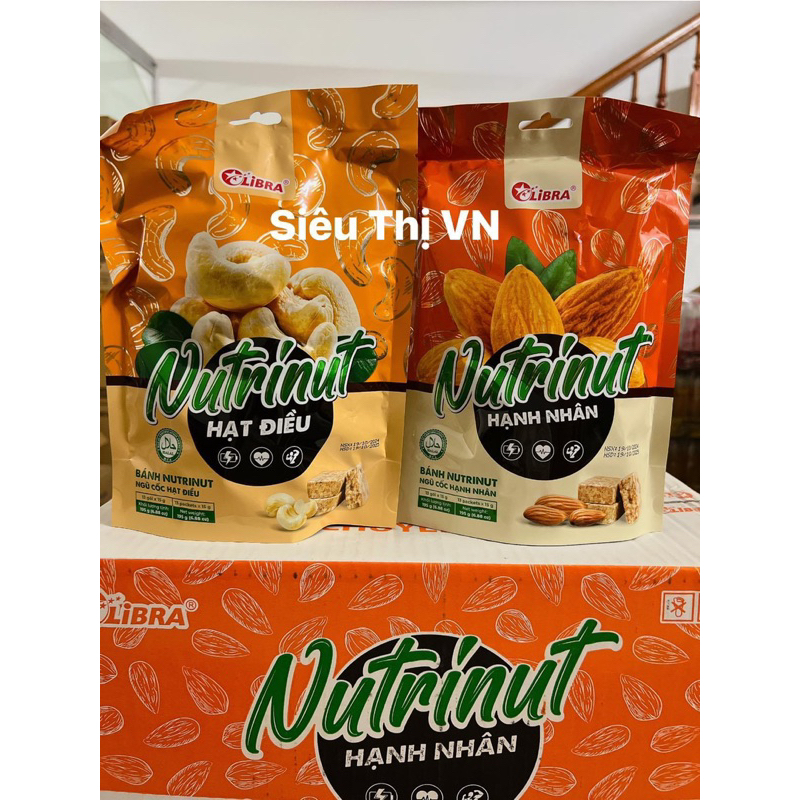 Bánh Ngũ Cốc Nutrinut Hạt Điều/Hạnh Nhân Libra Túi 220g | Shopee Việt Nam