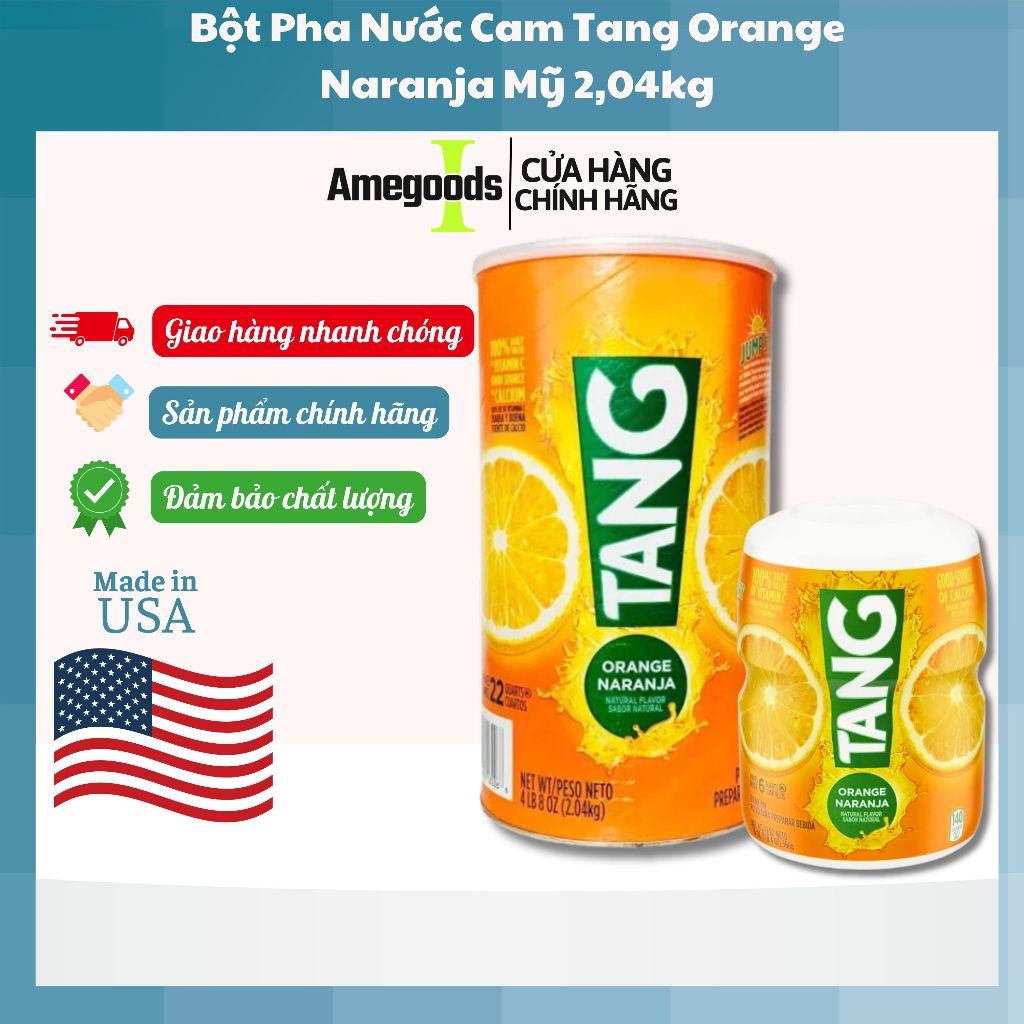 Bột Pha Nước Cam TANG Orange Naranja Mỹ 2,04kg Cung Cấp Vitamin C ...