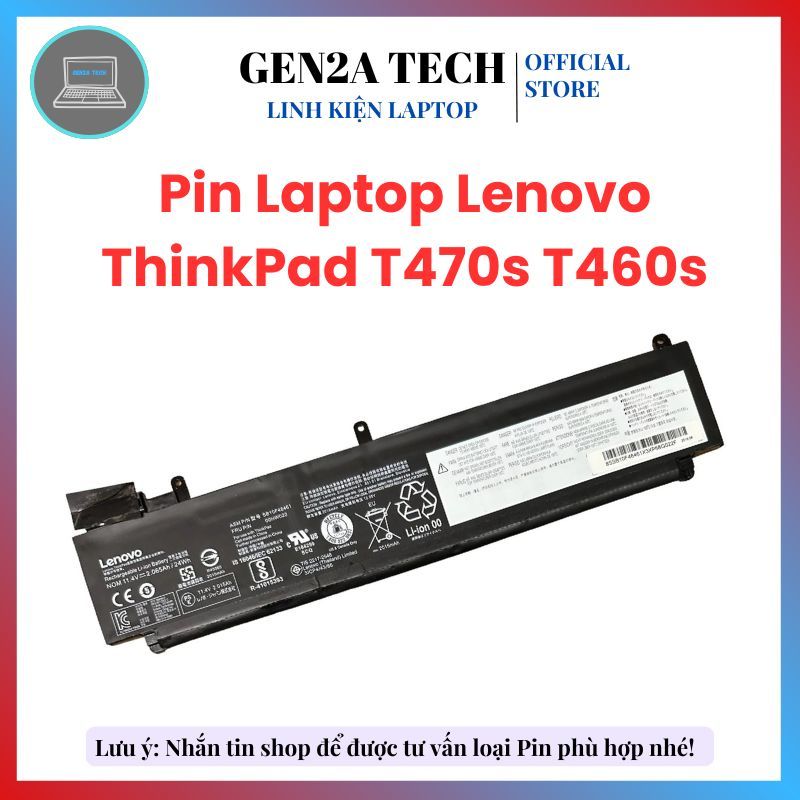 Pin Laptop Lenovo ThinkPad T470s T460s-00HW024 00HW025 01AV405 01AV406 ...