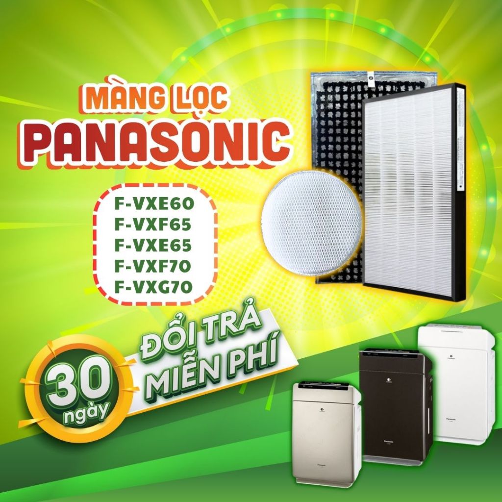 Màng Lọc Không Khí Panasonic F-VXE60, VXE65, VXF65, VXG70C. Bộ lọc cho máy lọc không khí ...