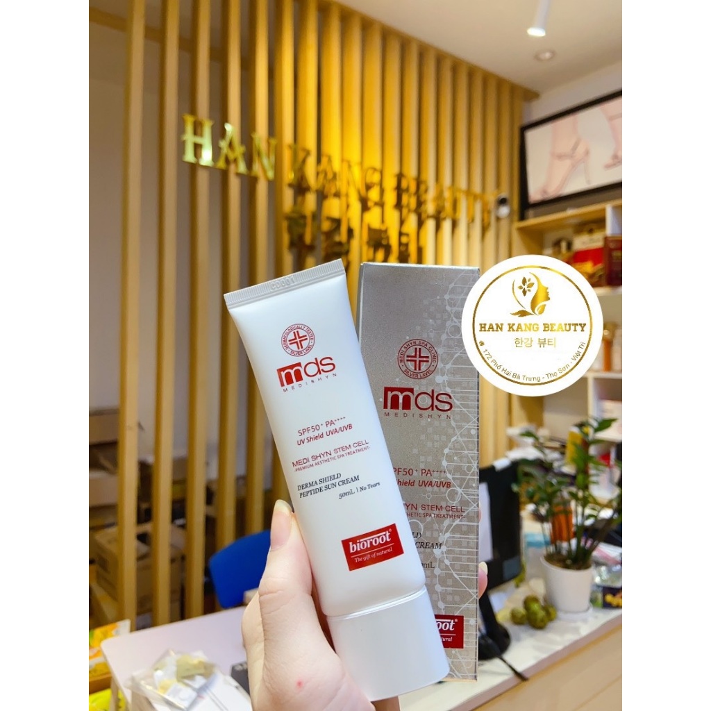 Kem chống nắng nâng tone tế bào gốc cho da treatment Medi Shyn Stem ...