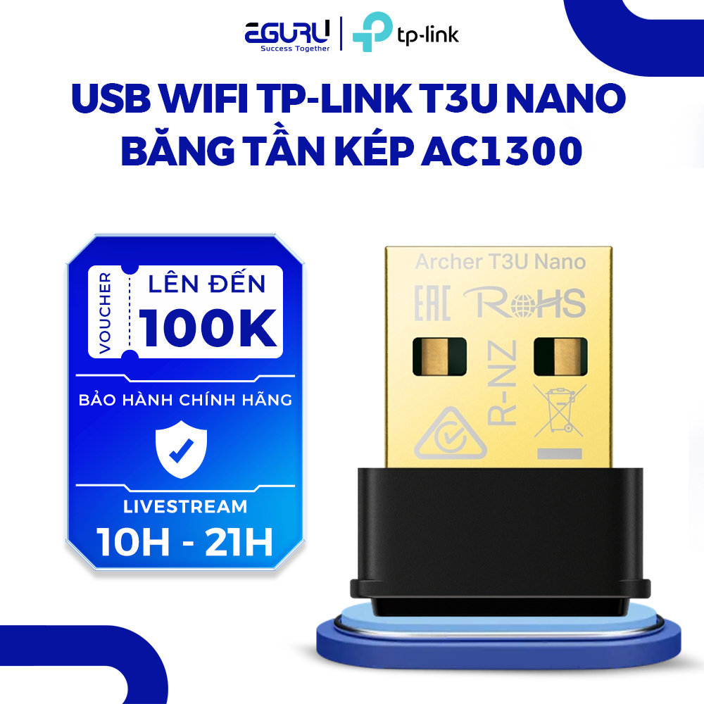Bộ chuyển đổi USB Wifi TP-Link Archer T3U/ T3U Plus/ T3U Nano | Shopee Việt Nam