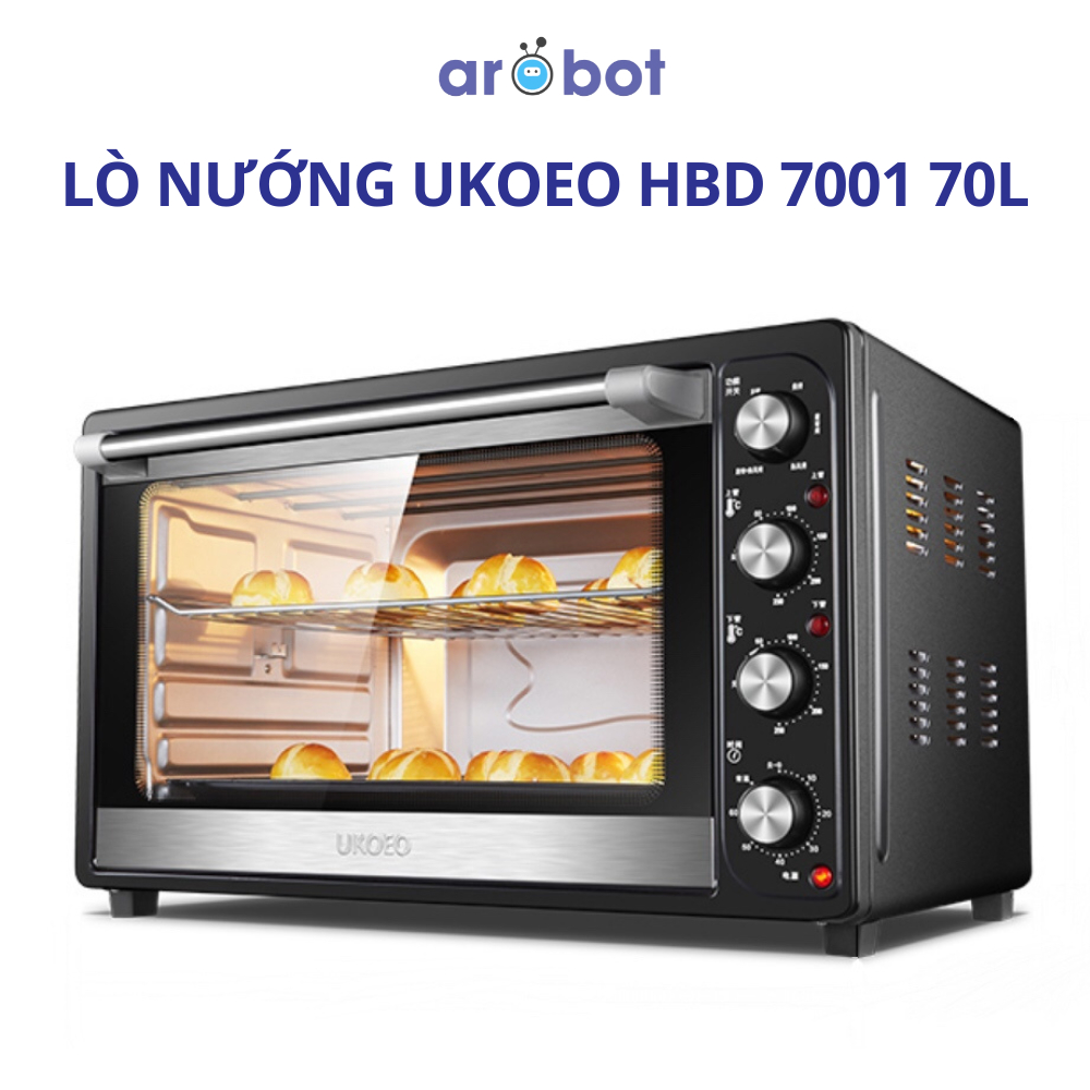 [AROBOT]. Lò nướng UKOEO HBD 7001 - dung tích 70L, kích thước 64x47.5x40cm, phù hợp cho gia đình ...