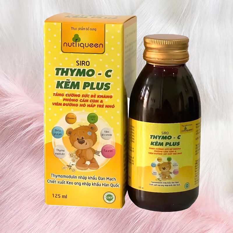 Siro Thymo - C kẽm plus - Tăng cường sức đề kháng, phòng cảm cúm, viêm ...