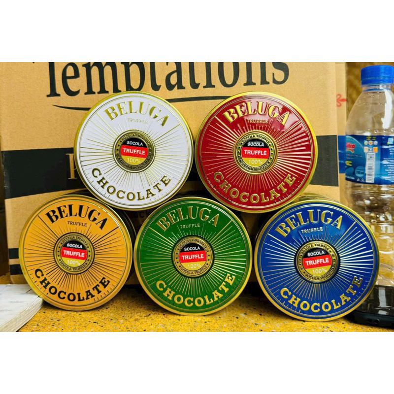Kẹo Socola thiếc tròn Beluga 100gr / hộp ( Date 5/2025) | Shopee Việt Nam