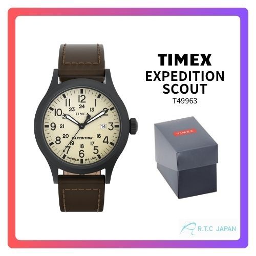 Đồng hồ nam TIMEX Expedition Scout T49963 40mm đồng hồ nam Da màu be ...