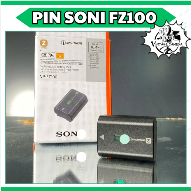 Pin Sony Fz100 tương thích cho máy ảnh Sony A9, Sony A7 Mark III, A7R ...