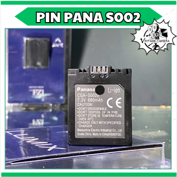 Pin Panasonic S002 / DMW-BM7 dùng cho các máy ảnh : DMC-FZ10EG-K, DMC-FZ10EG-S, DMC-FZ15K, DMC ...